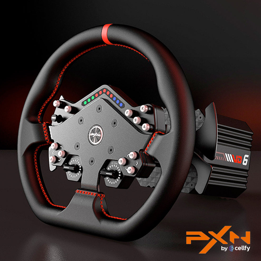 Kit Simulador de Corrida Gamer PXN VD6 Base Torque 6Nm + Volante W DS ...